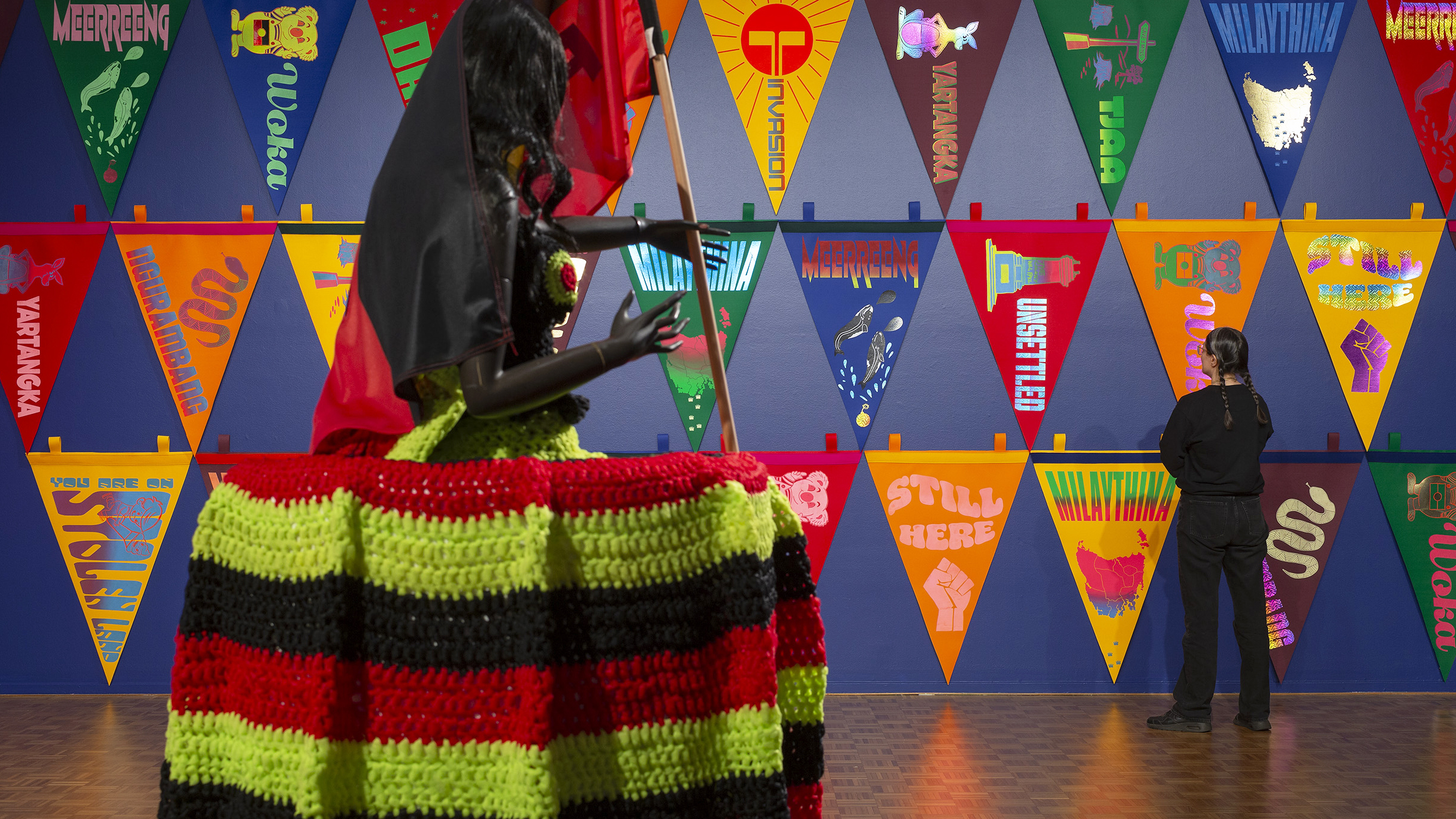 Raising red flags for change: Kait James exhibition