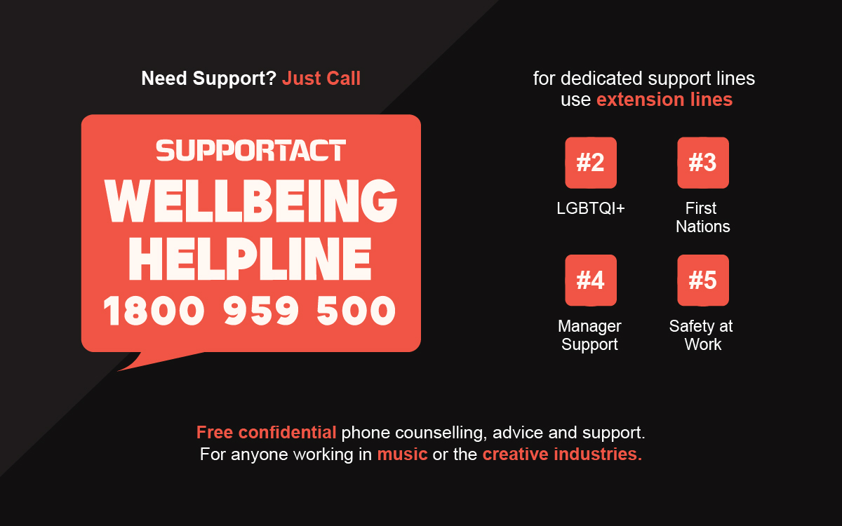 The Support Act Wellbeing Helpline Opportunities – ArtsHub Australia